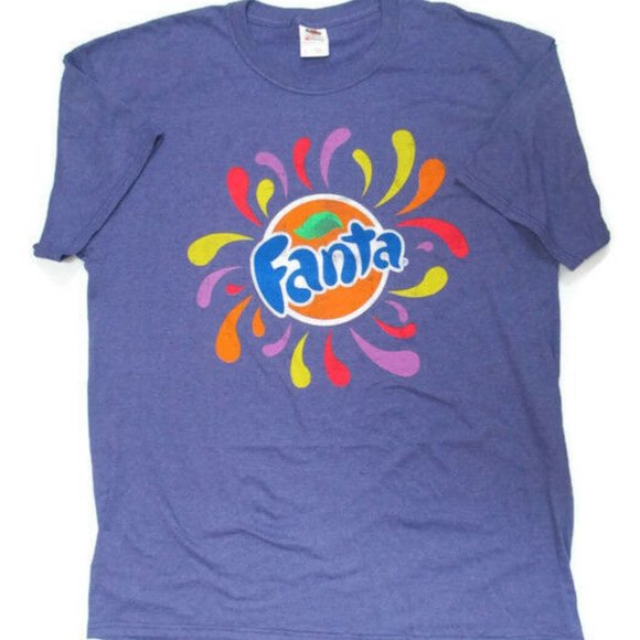 Coca Cola | Tops | Fanta Splash Purple Heather Tee Tshirt Large | Poshmark